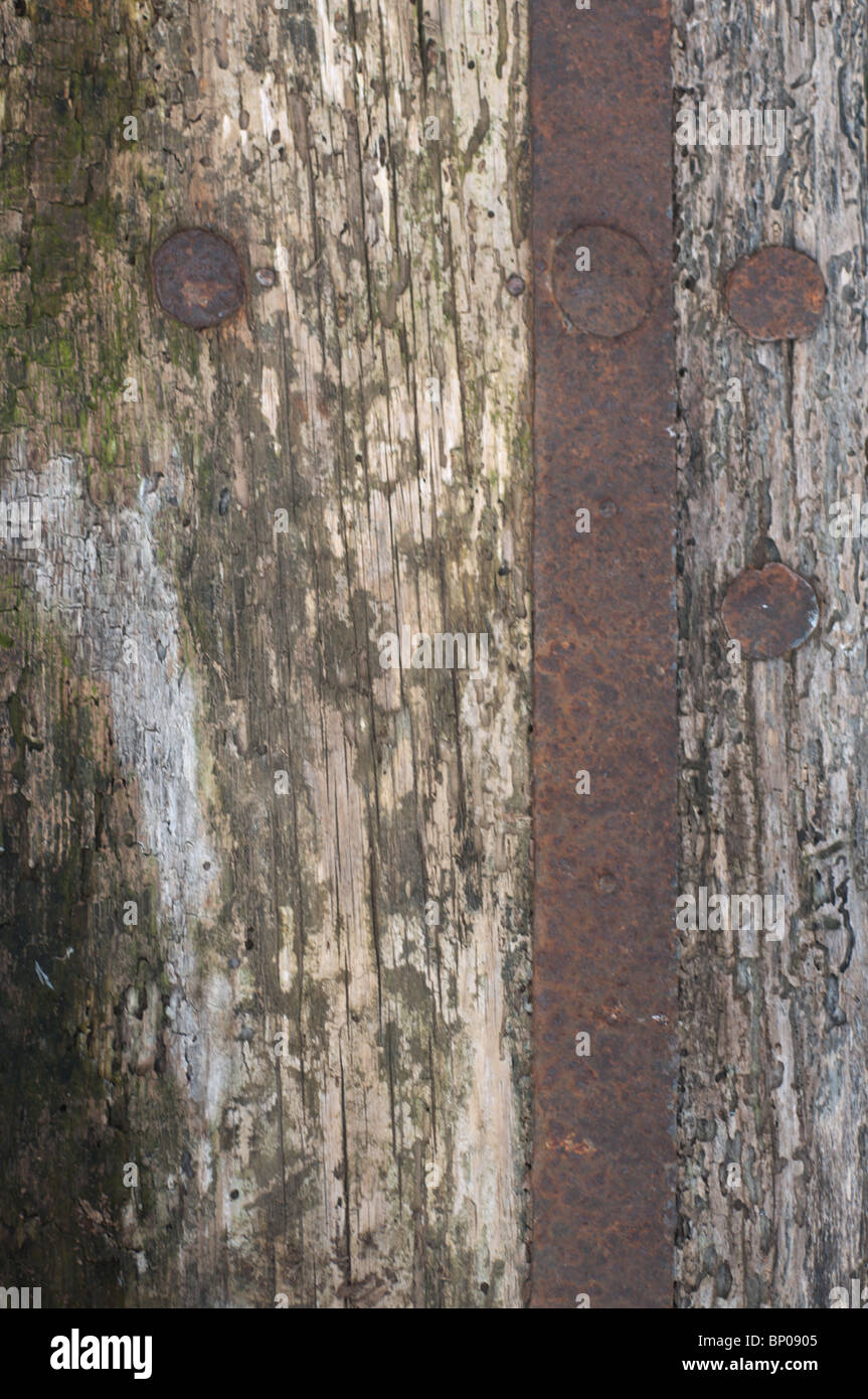 rusty metal and wood background Stock Photo - Alamy
