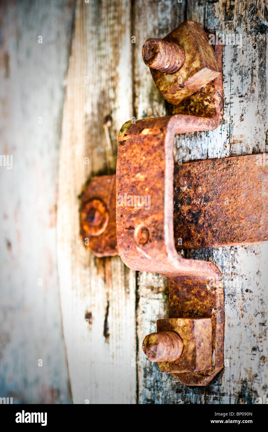 rusty metal and wood background Stock Photo - Alamy
