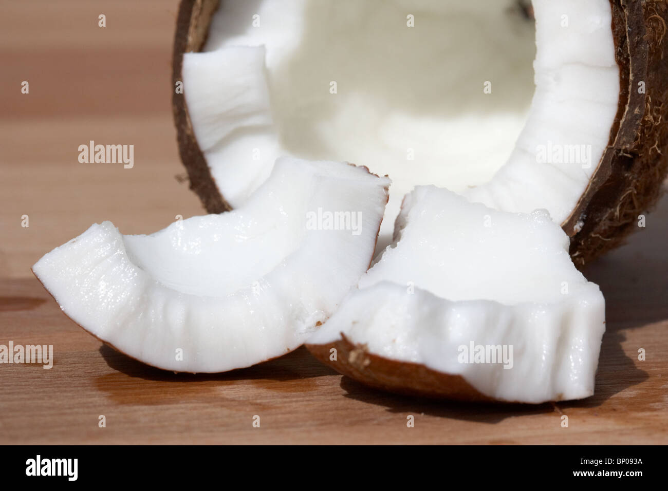 Broken open coconut hi-res stock photography and images - Alamy