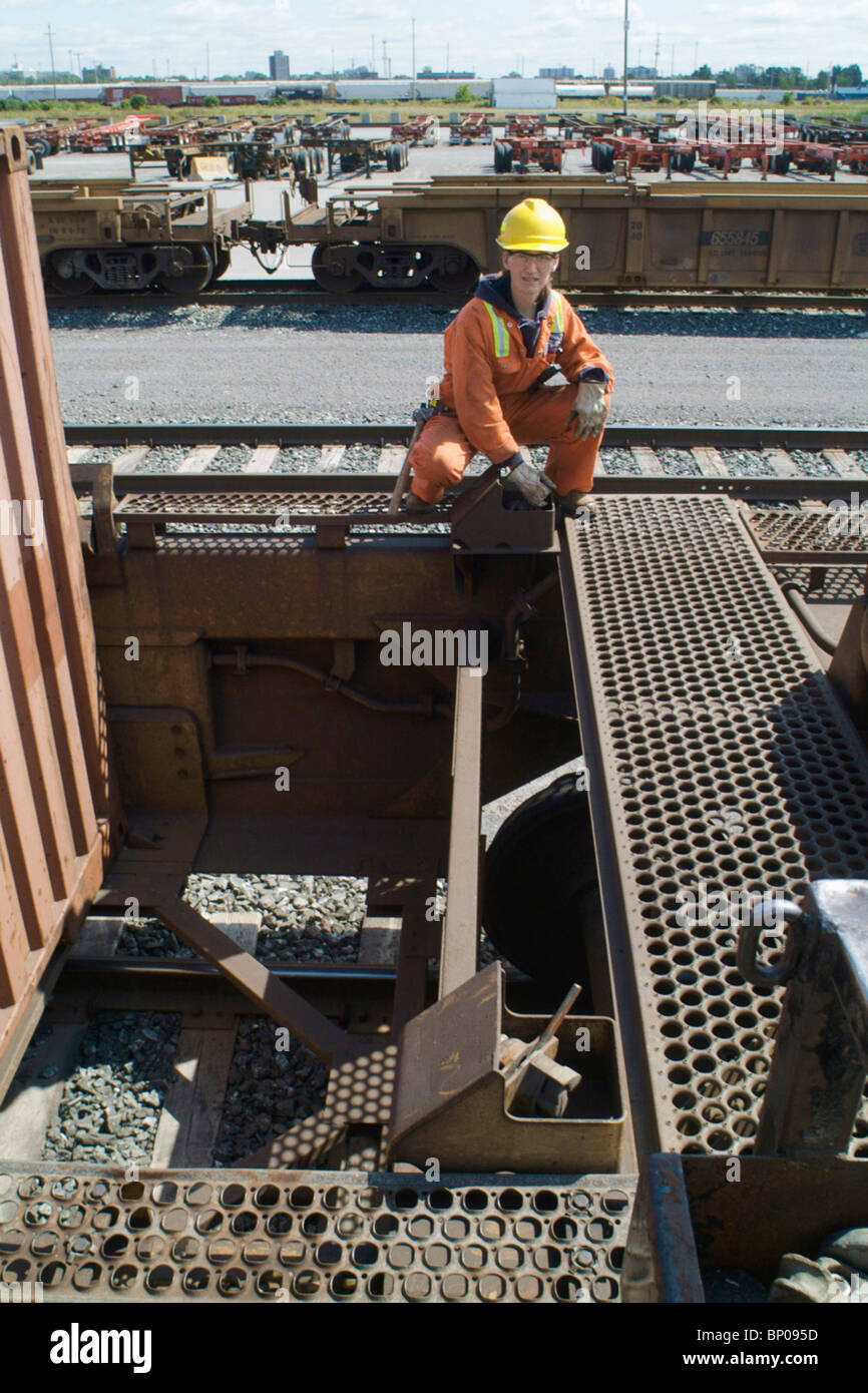 Canada, Quebec, Montréal, marshalling yard Stock Photo - Alamy
