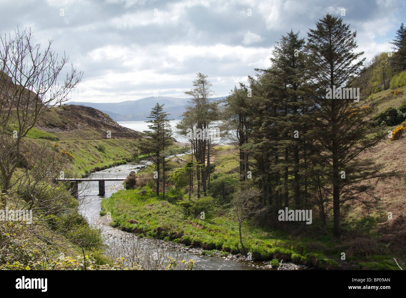 a river reaches the sea Stock Photo - Alamy