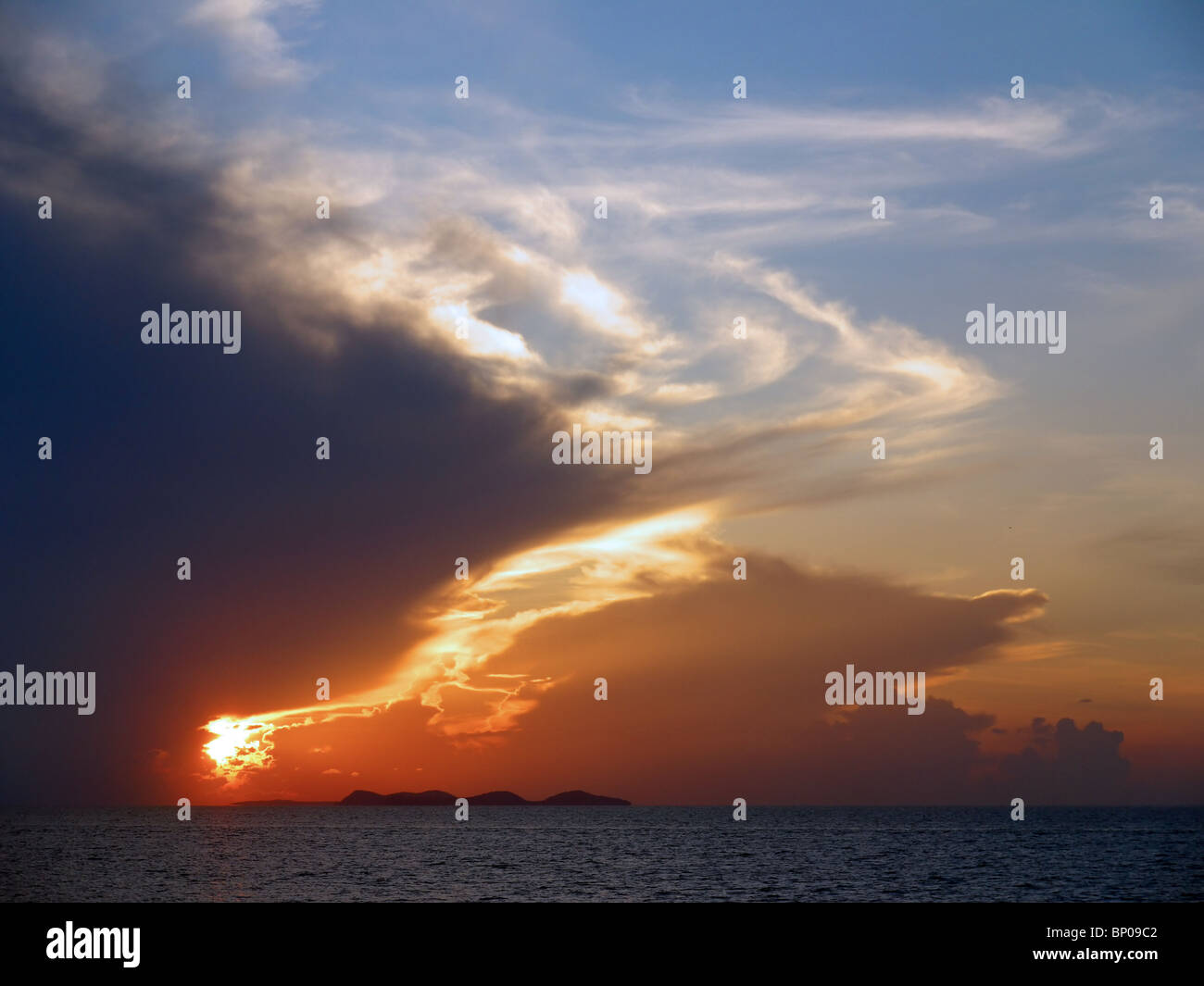 Sunrise over Siam Gulf, Thailand Stock Photo - Alamy