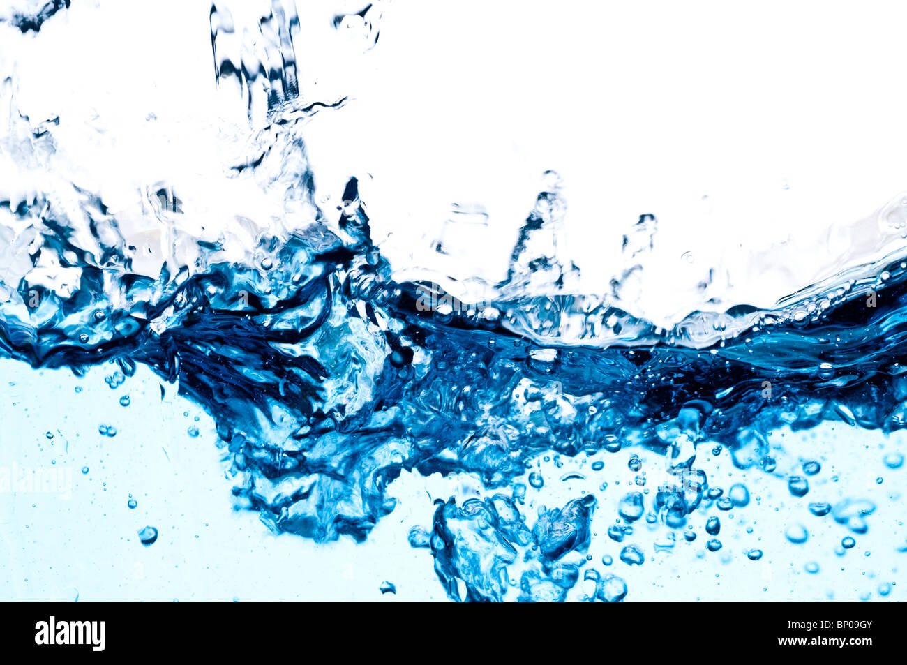 fresh clean water splash. macro Stock Photo - Alamy
