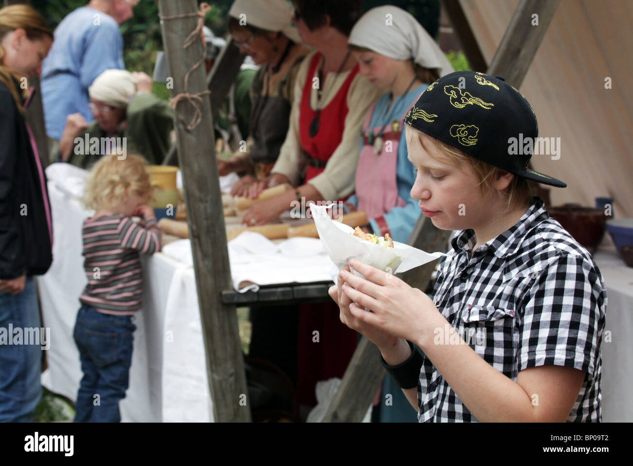 Fast food at Finland's biggest Viking Market Festival and re-enactment ...