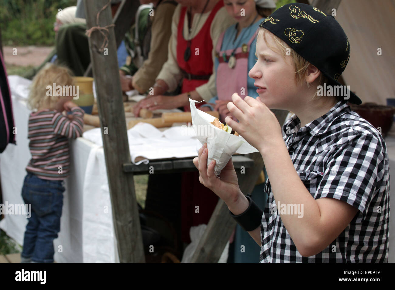 Fast food at Finland's biggest Viking Market Festival and re-enactment ...