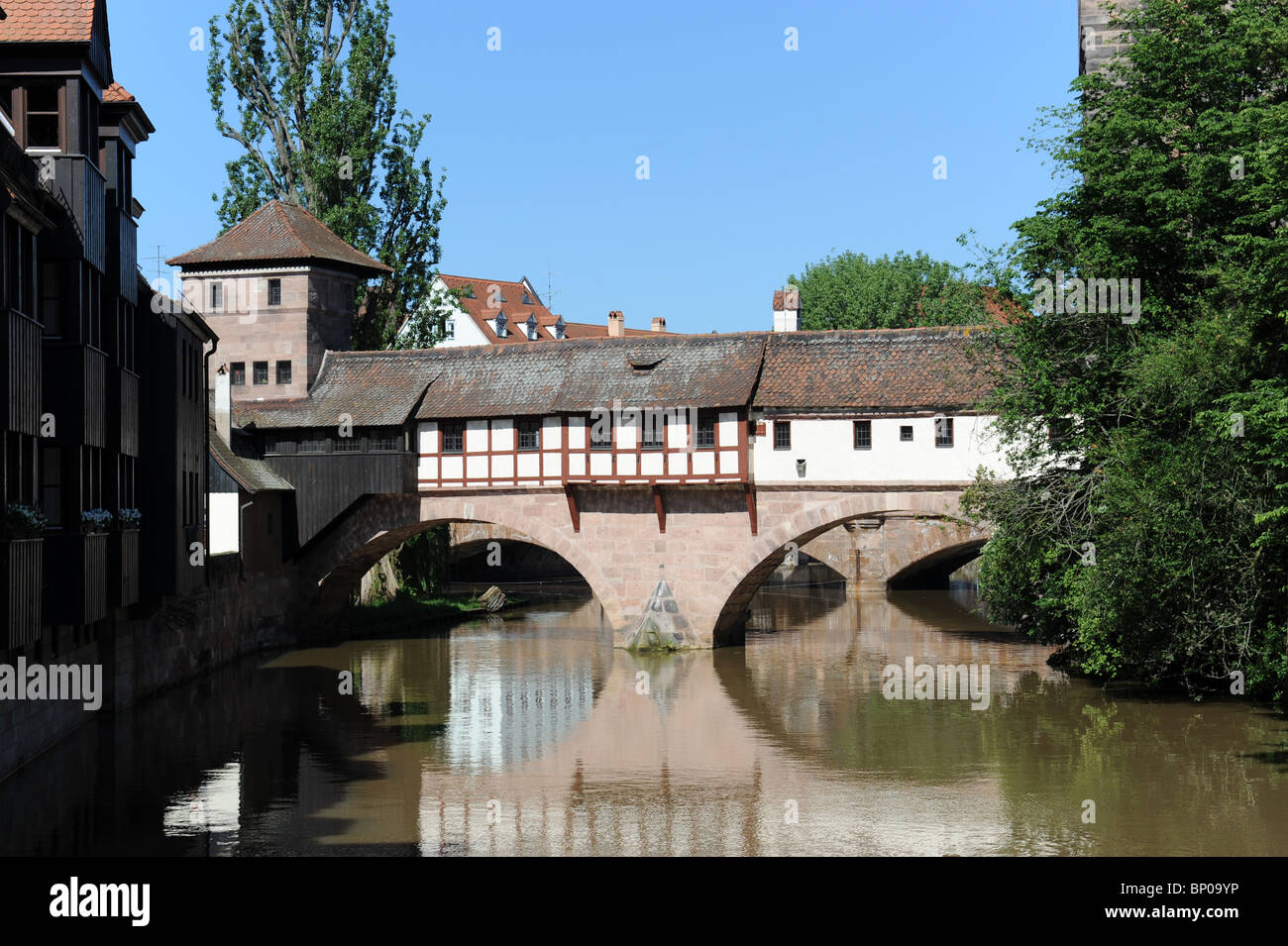 The River Pegnitz at Nuremberg Germany Nurnberg Deutschland Europe ...
