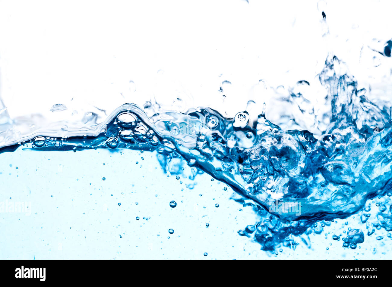 fresh clean water splash. macro Stock Photo - Alamy