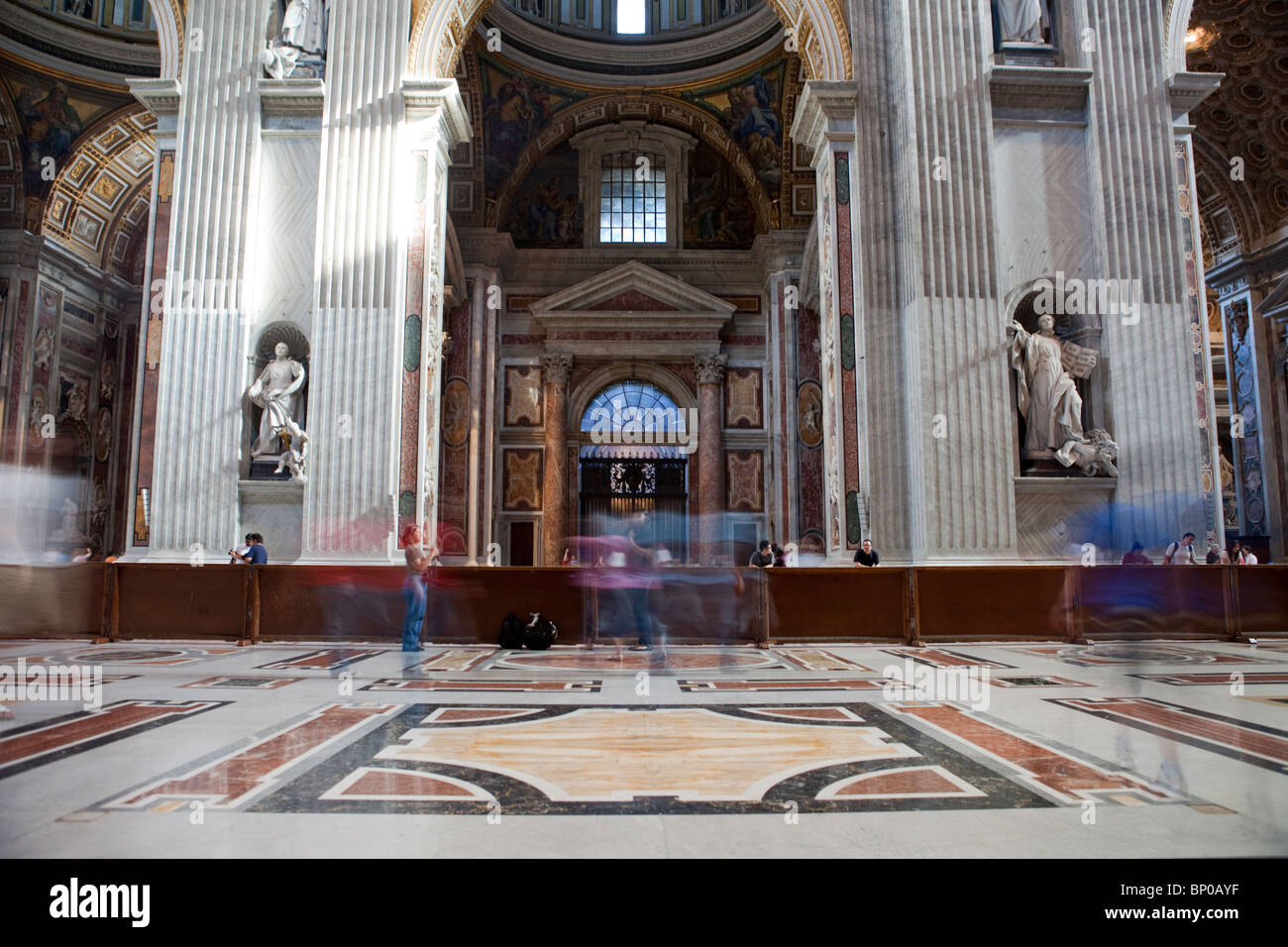 Visitors walking around inside hi-res stock photography and images - Alamy