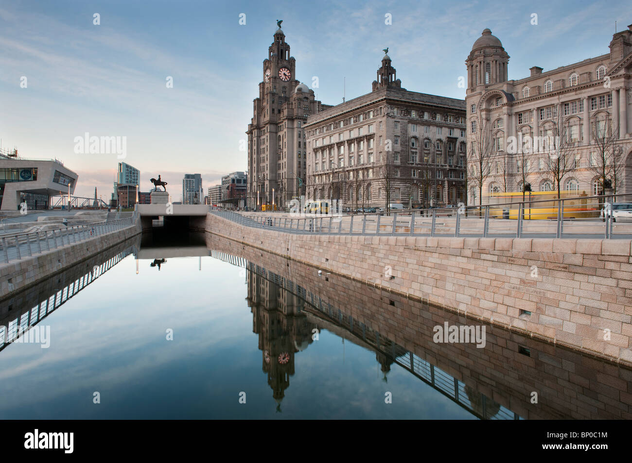 The Pier Head New Ferry Terminal Building & Liver Building Liverpool ...