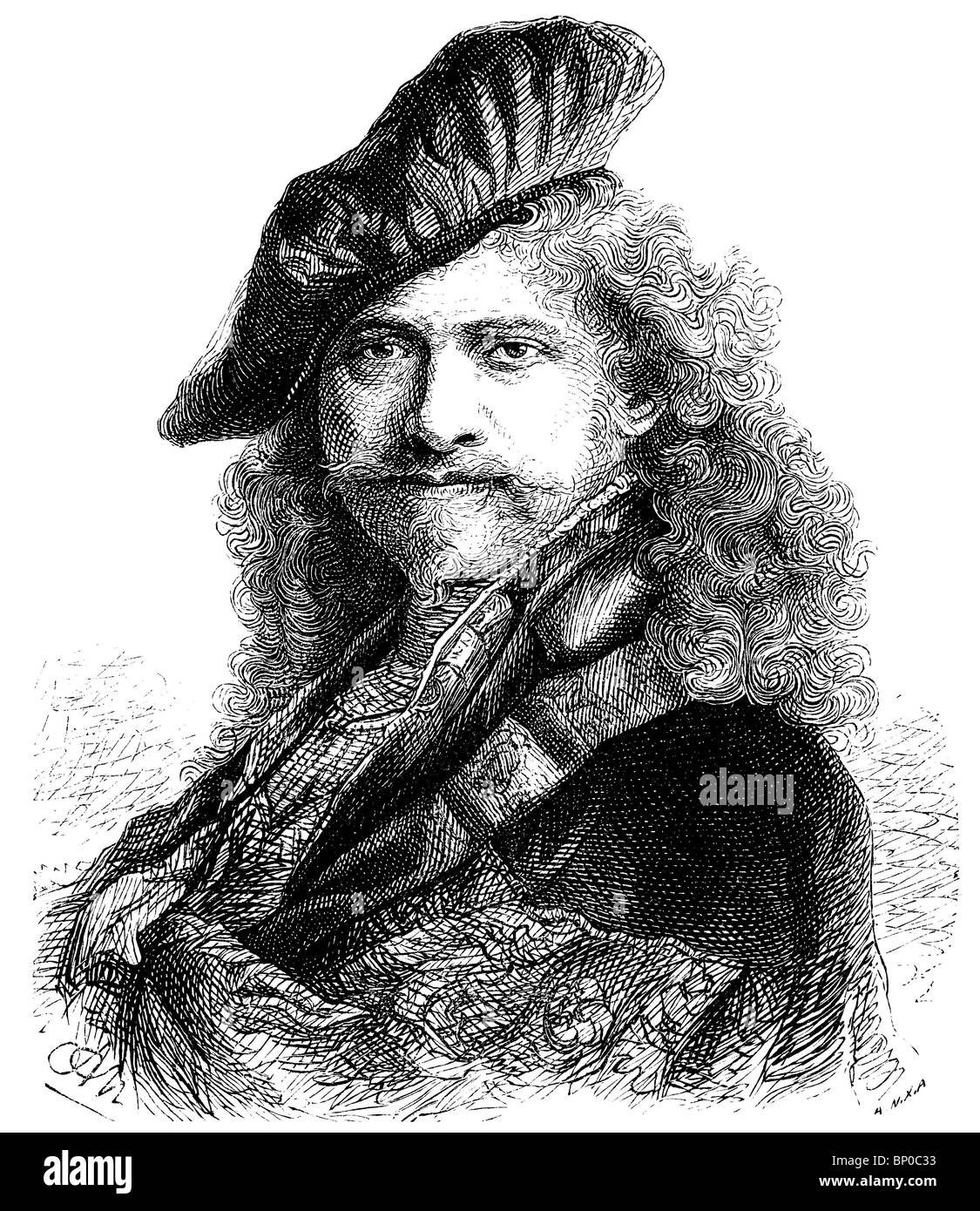 Rembrandt harmenszoon van rijn 1606 1669 Black and White Stock Photos ...