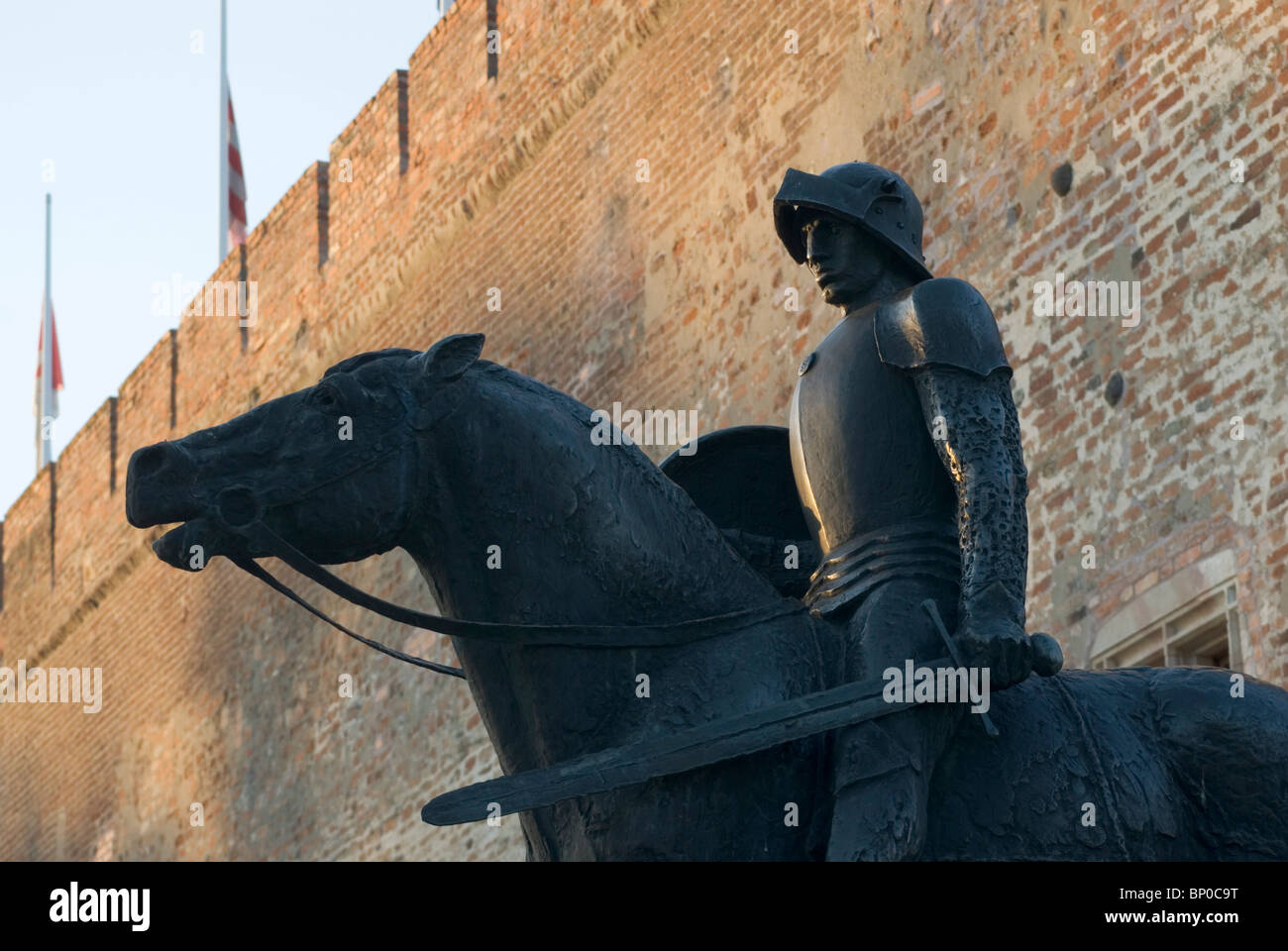 Gyula Castle statue Hungary Europe Stock Photo - Alamy