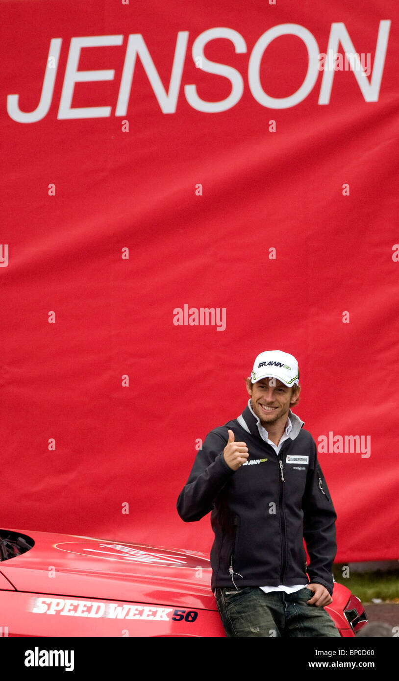 Jenson Button Formula 1 World Champion attends a photocall to promote ...