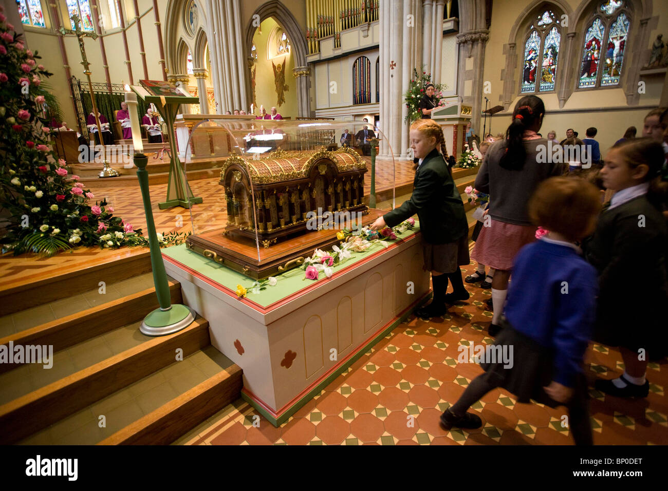 The relics of Saint Therese of Lisieux at St John's Catholic Cathedral ...