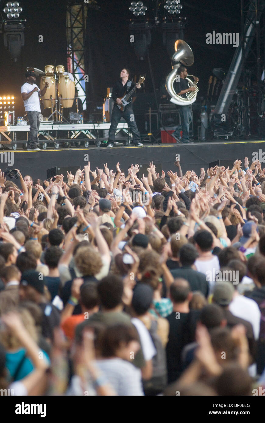 France, Paris region, St Cloud, Rock en Seine music festival Stock ...