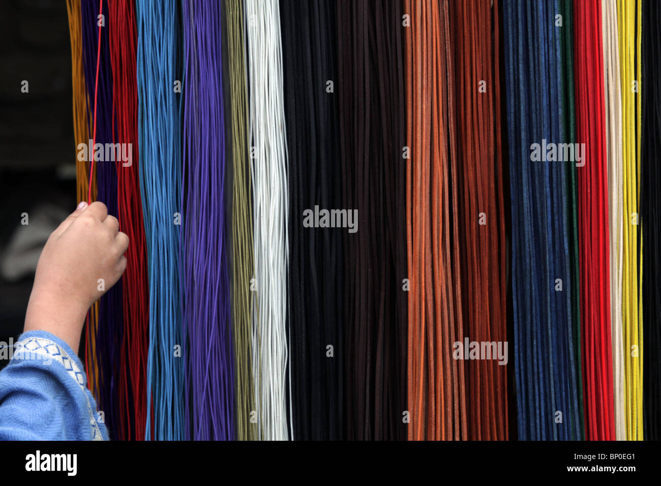 Coloured strips of leather material braids Finland's biggest Viking ...