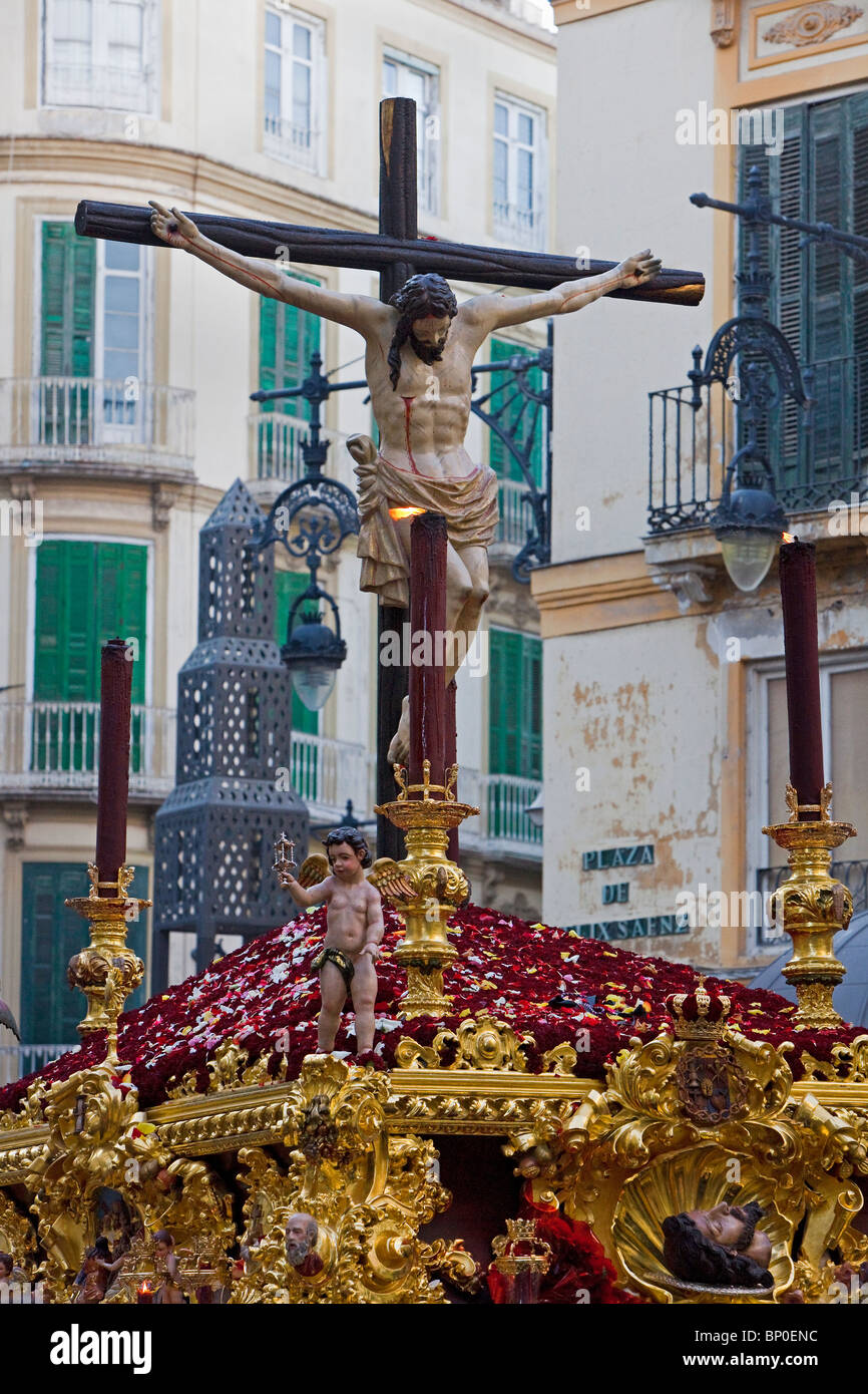 Semana Santa, (Holy Week) celebrations, Malaga, Andalucia, Spain Stock ...