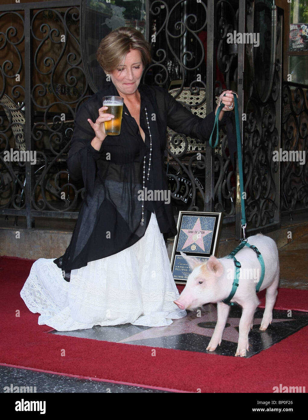 EMMA THOMPSON MONKEY THE PIG EMMA THOMPSON HONORED WITH A STAR ON THE ...