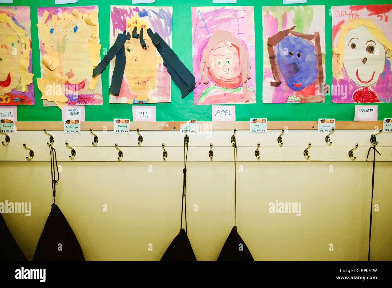 Canada, Québec, Montreal, private school, corridor Stock Photo - Alamy