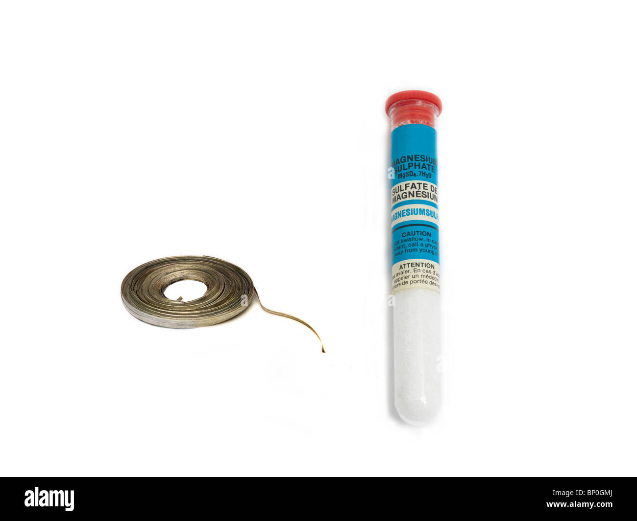 Magnesium ribbon hi-res stock photography and images - Alamy