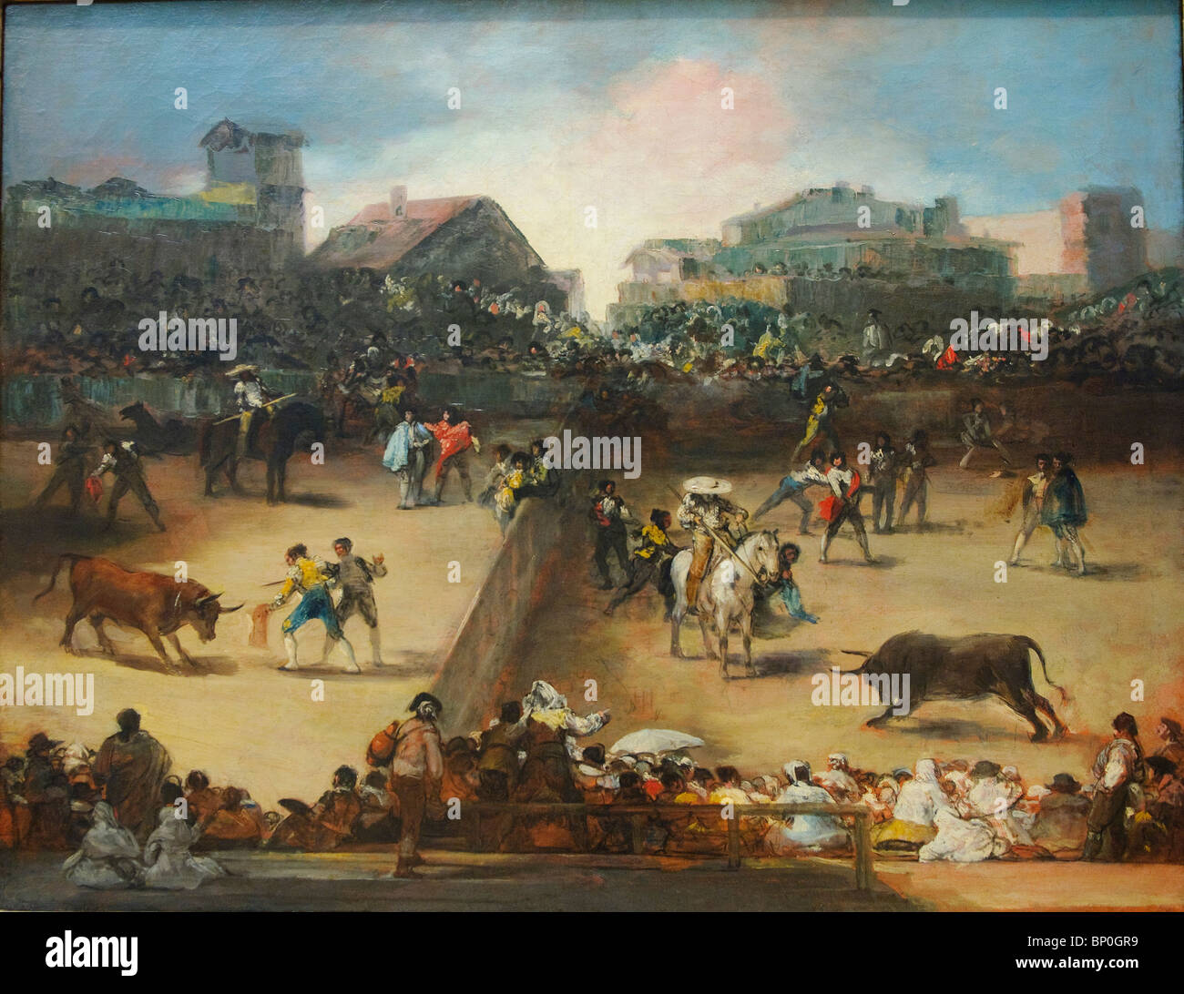 Bullfight in a Divided Ring, Attributed to Francisco de Goya ...