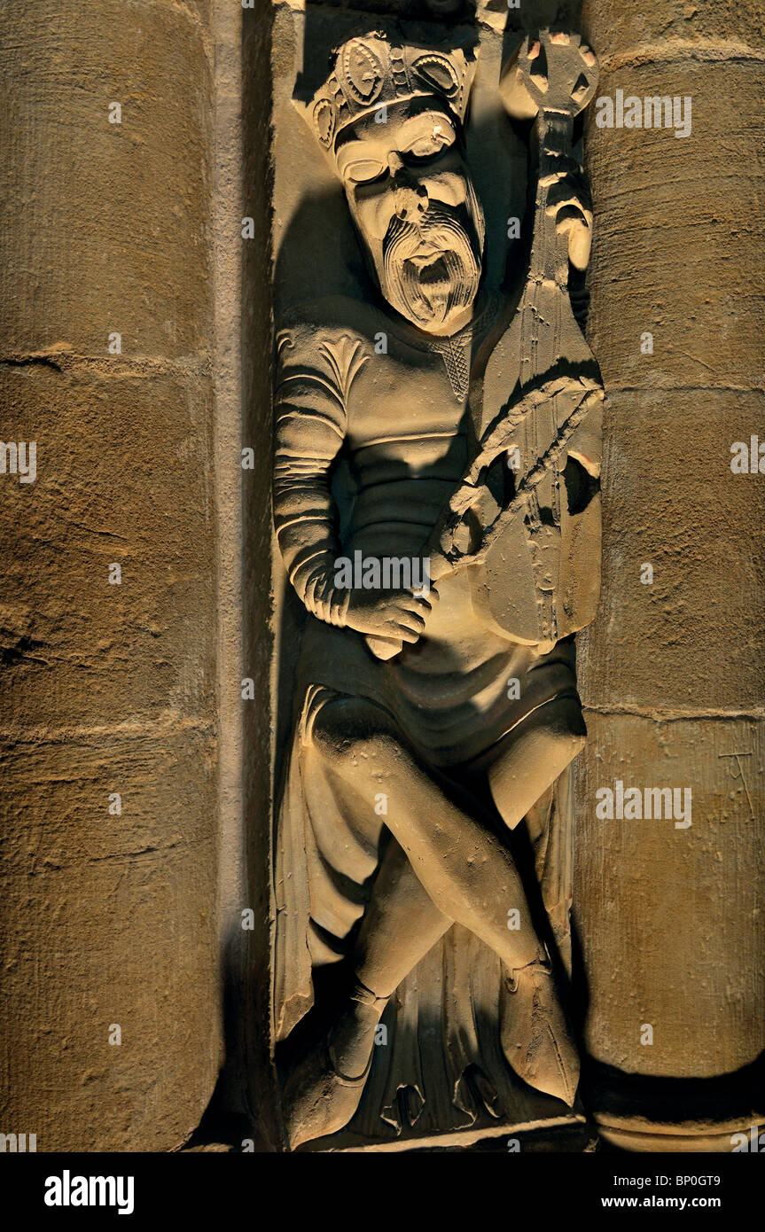 Spain, St. James Way: King David the Musician as a decorative element ...