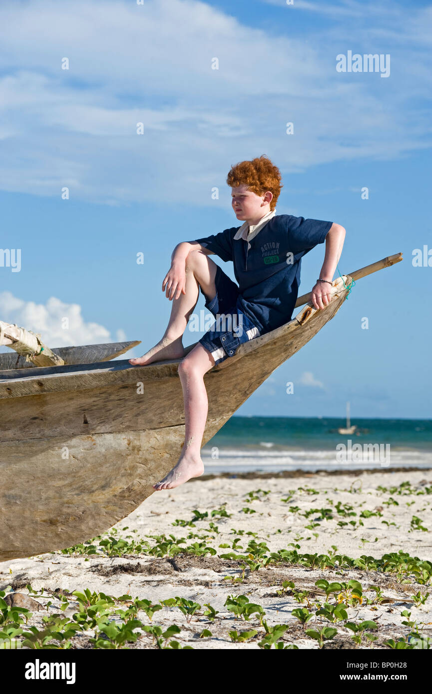 Boys dug out canoe hi-res stock photography and images - Alamy