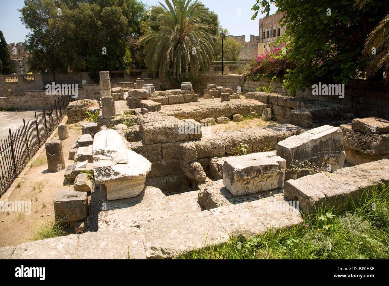 Temple of Aphrodite, old town, Rhodes, Greece Stock Photo - Alamy