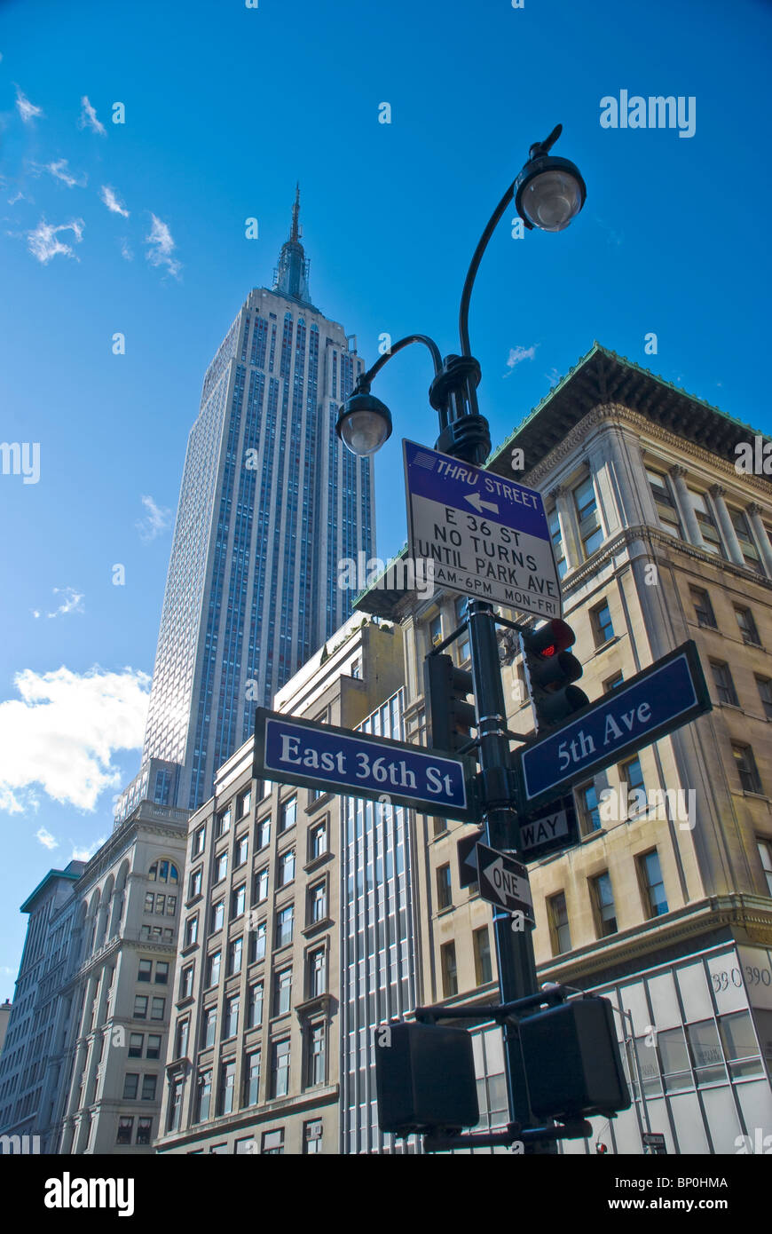 Empire state building street view hi-res stock photography and images ...
