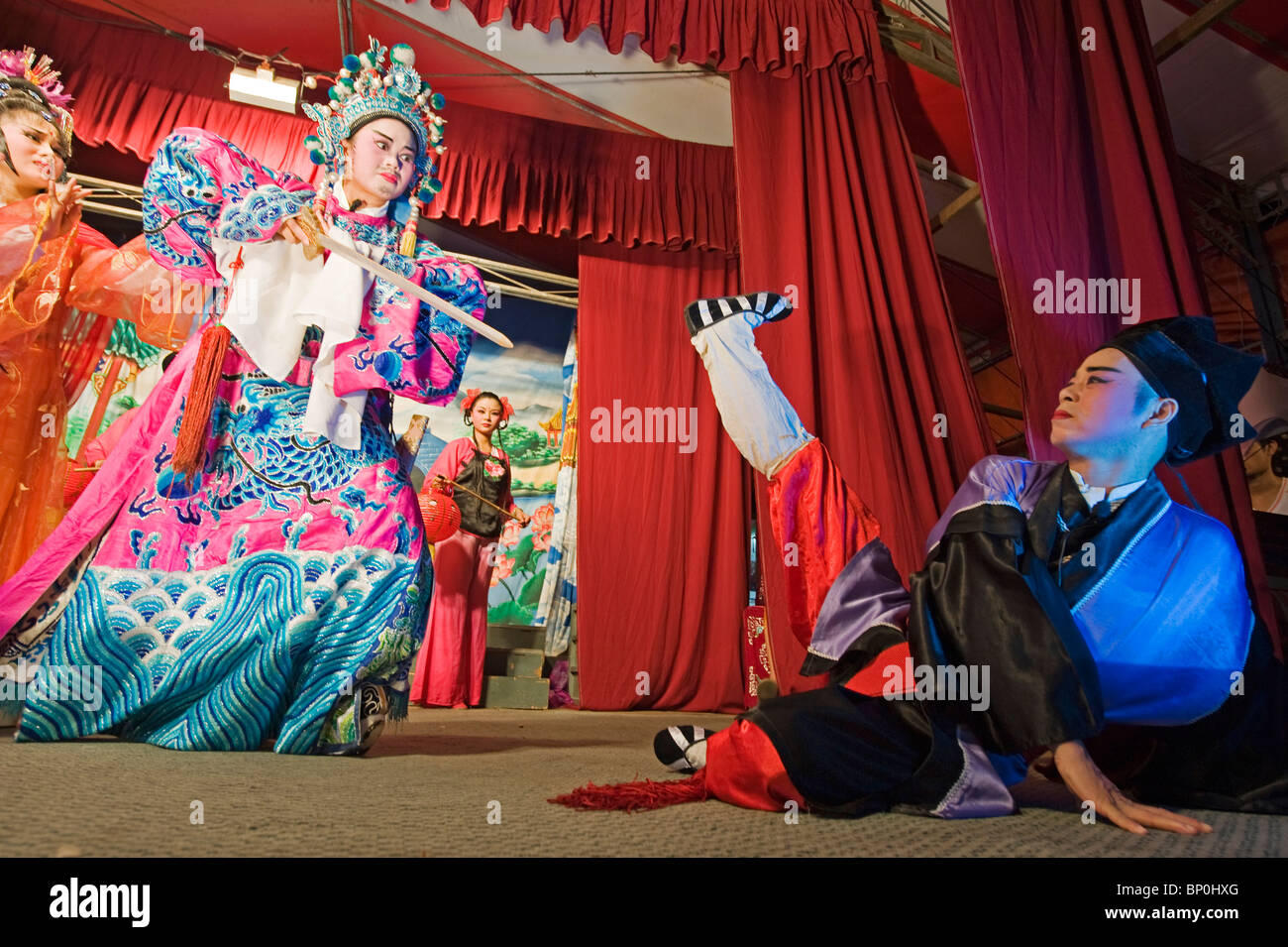 South East Asia, Malaysia, Penang, Georgetown, Taiwanese Chinese Opera ...