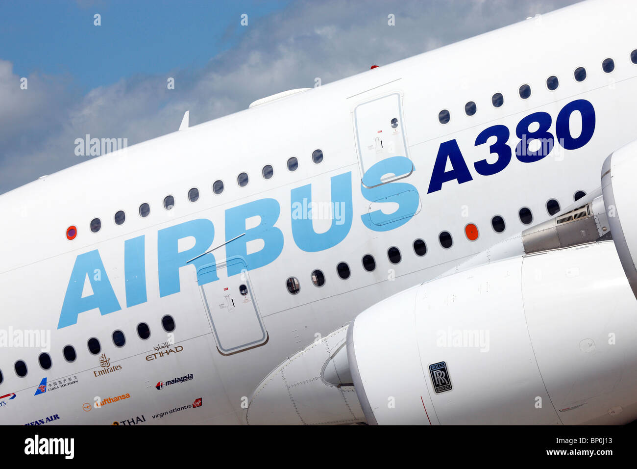 Airbus A380, close-up Stock Photo - Alamy