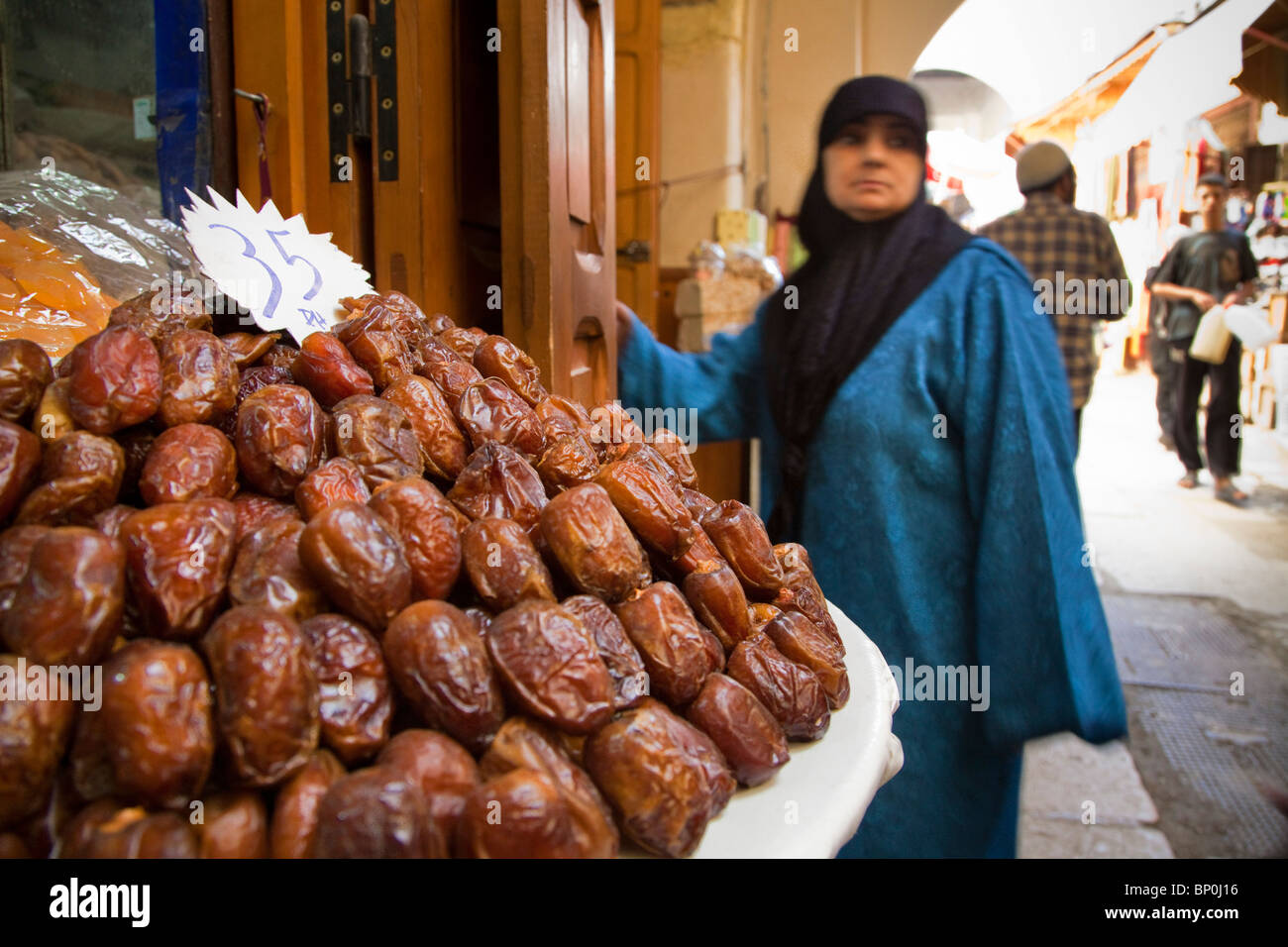 Street life on Talaa Kbira in the old medina of Fes, Morocco Stock ...