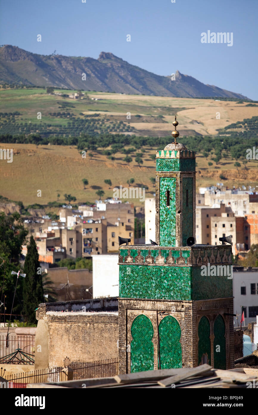 View across the old medina of Fes, Morocco Stock Photo - Alamy