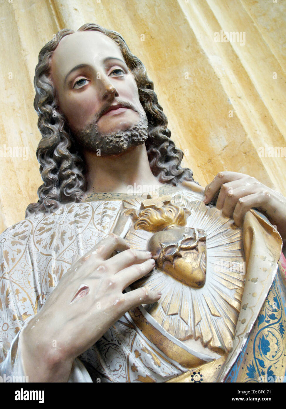 Statue of the Christ, Christ's heart Stock Photo - Alamy