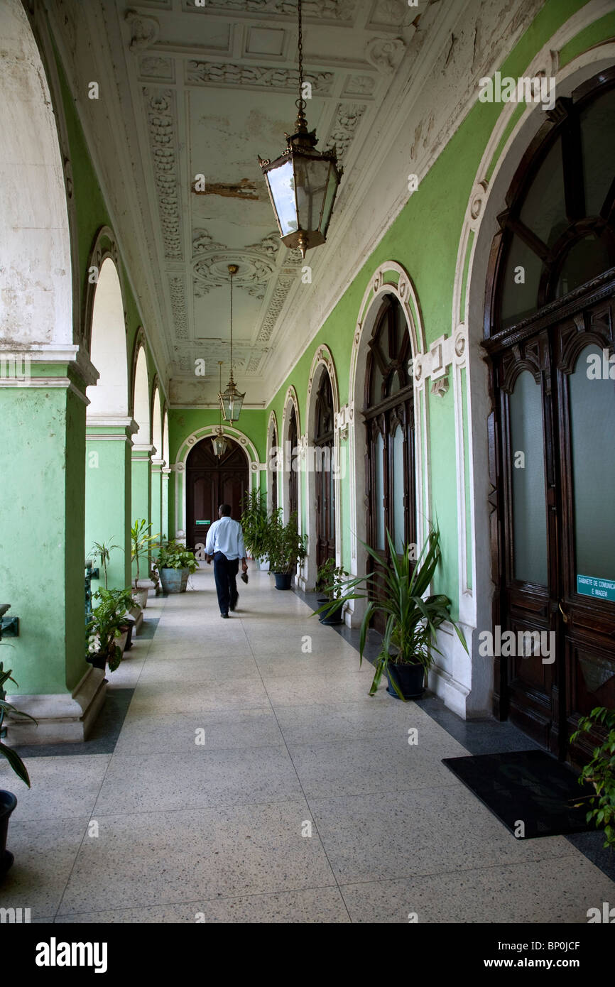 Mozambique, Maputo. Old colonial arches of Eiffel's rail station in ...