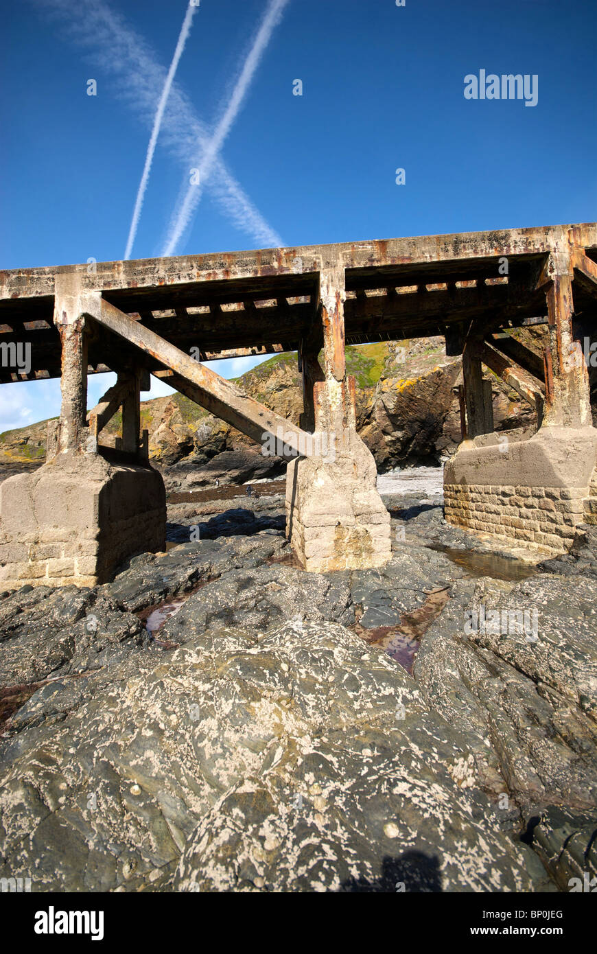 Lizard Point Cornwall UK Beach Slipway Stock Photo - Alamy