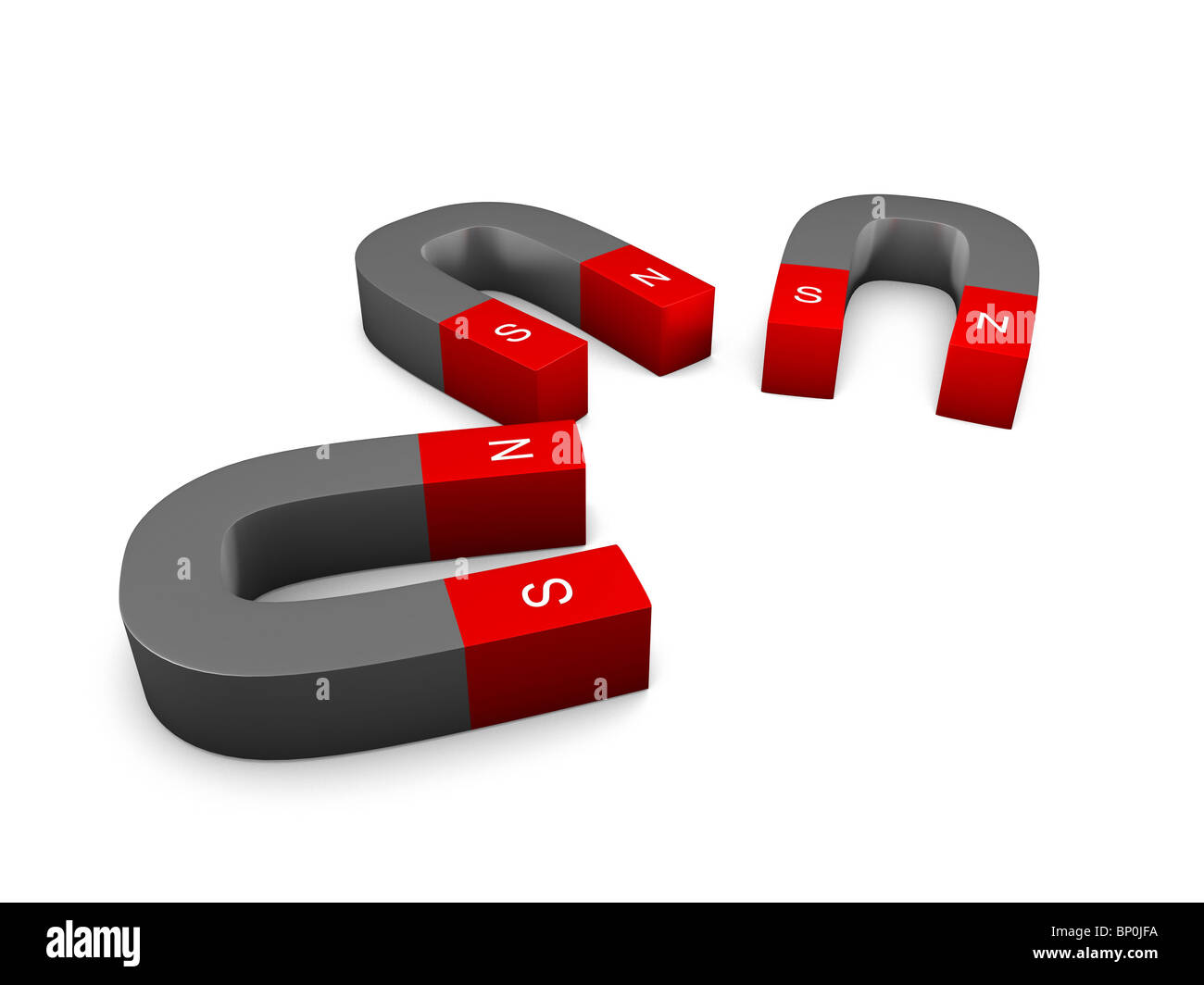3d image, Magnets, isolated background Stock Photo - Alamy