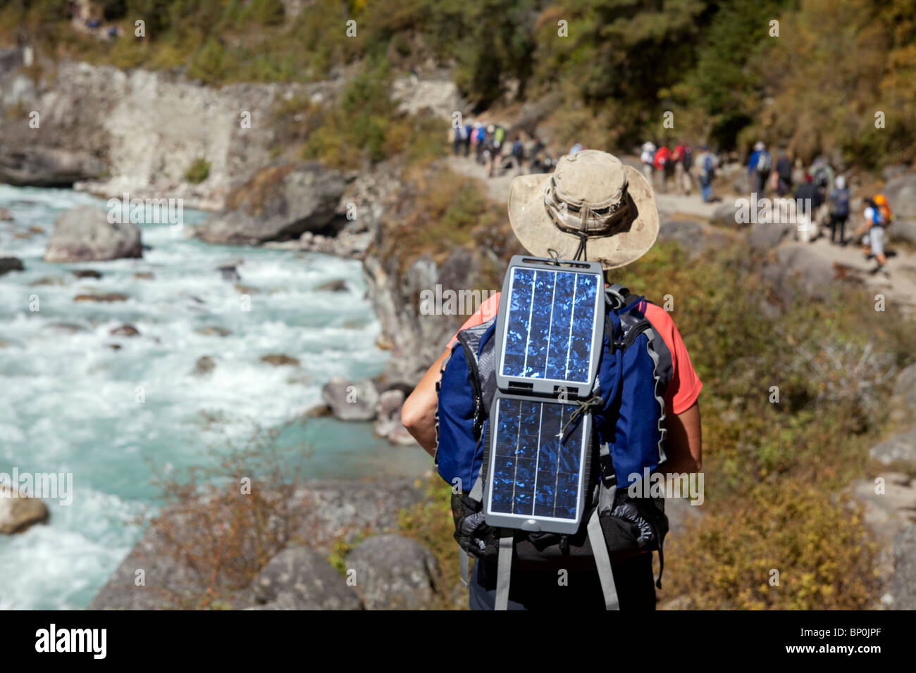 Nepal, Everest Region, Khumbu Valley. Trekking on the Everest Base Camp ...