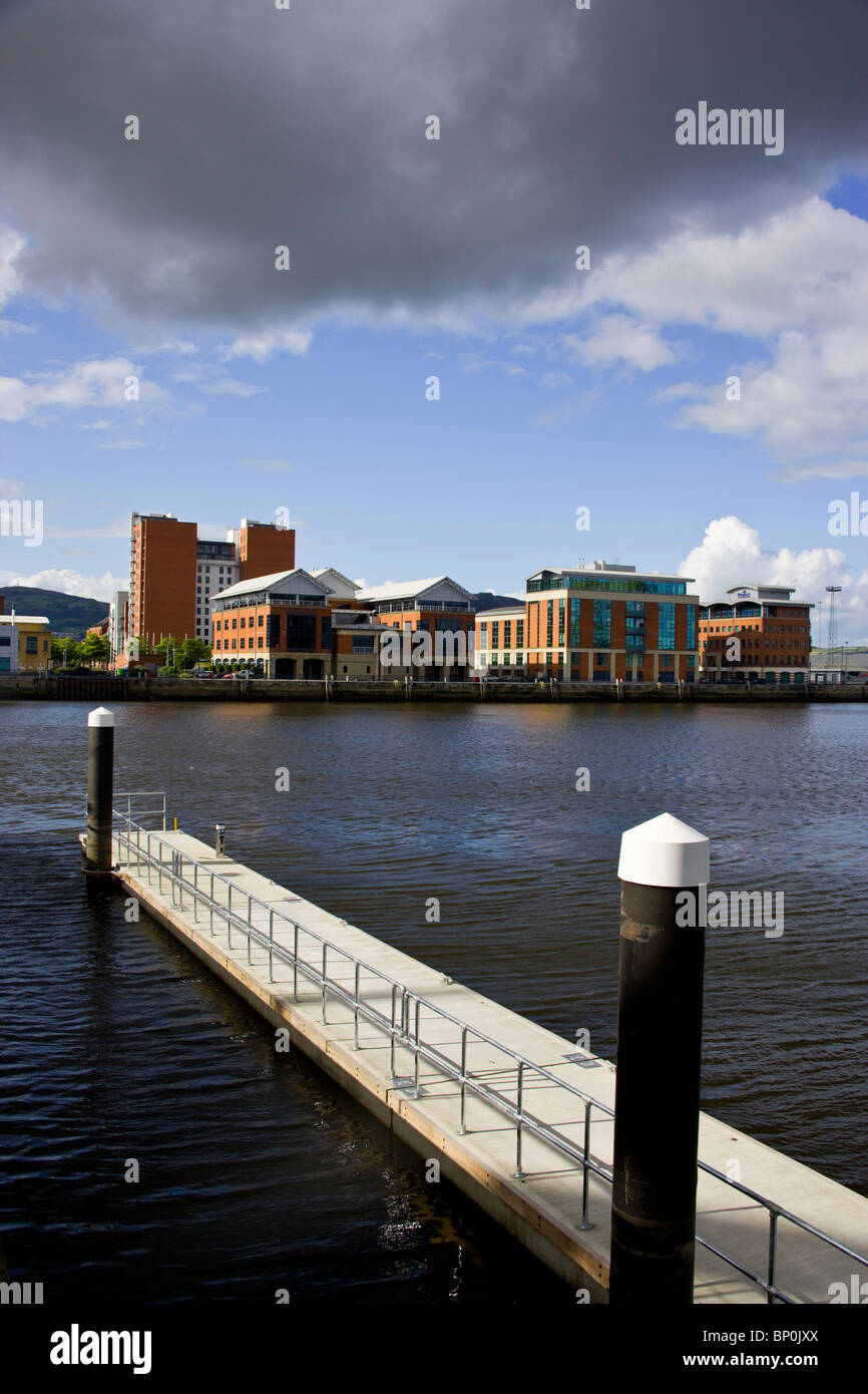 View of River Lagan in Belfast, North Ireland, UK Stock Photo - Alamy
