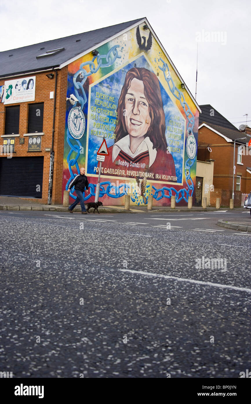 Republican mural west belfast northern hi-res stock photography and ...