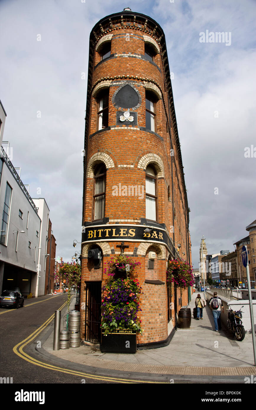 Bittles Bar in the downtown of Belfast, North Ireland, UK Stock Photo ...