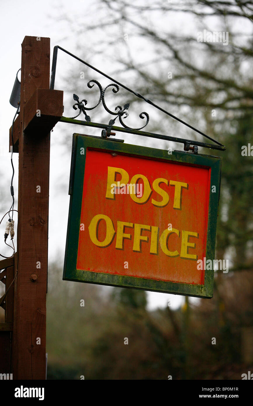 A post Office sign outside a village post office. Picture by James ...
