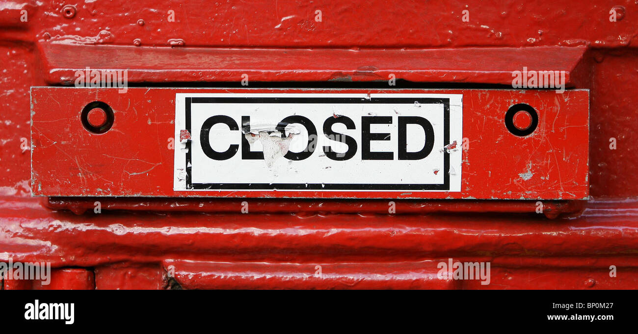 A closed post box during a postal strike. Picture by James Boardman ...