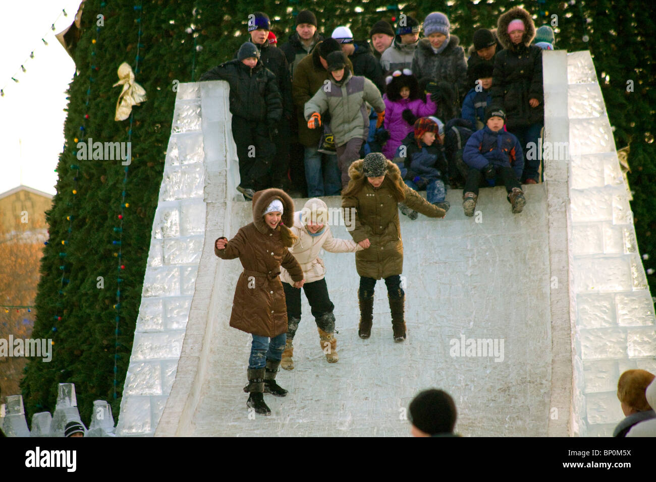 Russian ice slide hi-res stock photography and images - Alamy