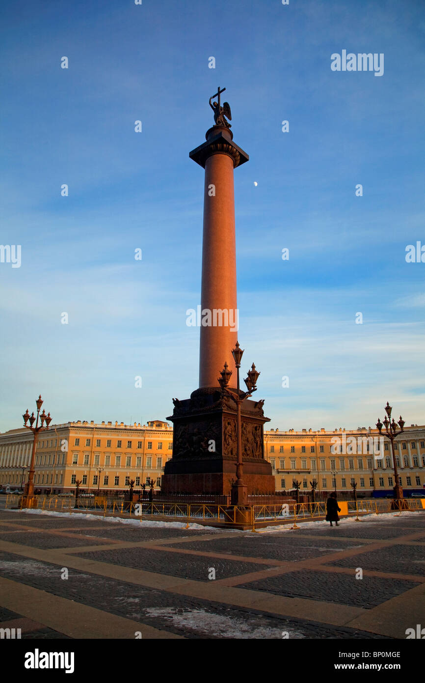 Alexander column in front winter hi-res stock photography and images ...