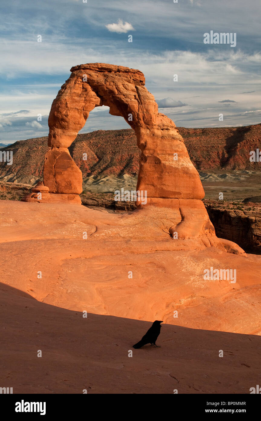 Delicate Arch at Sunset, Arches National Park, Utah. USA Stock Photo ...