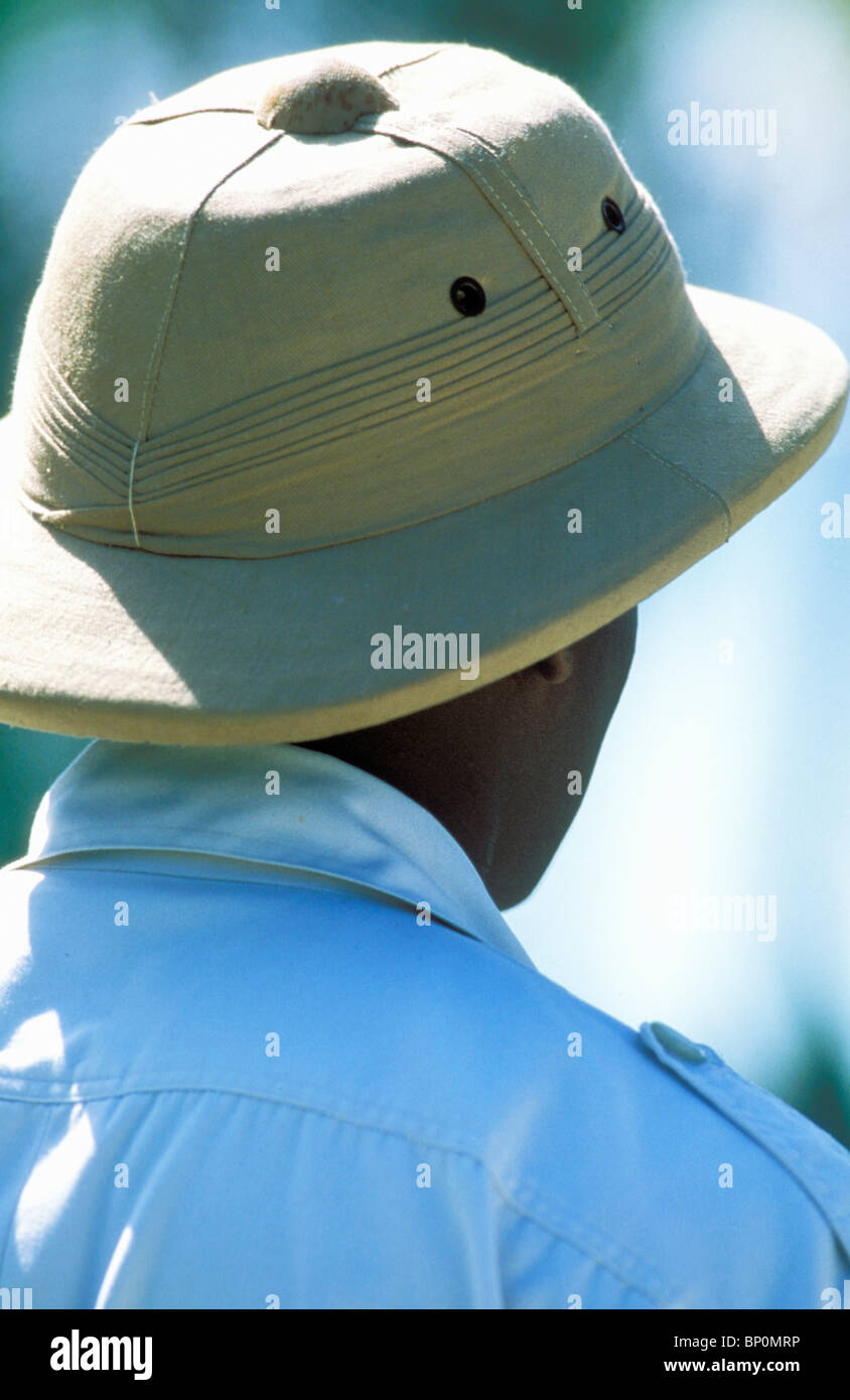 Mauritius, man with pith helmet Stock Photo - Alamy