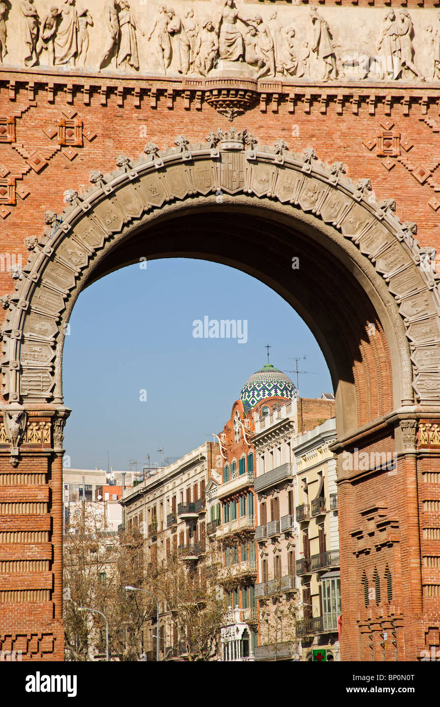 Triumphal Arch, Barcelona. Catalonia, Spain Stock Photo - Alamy
