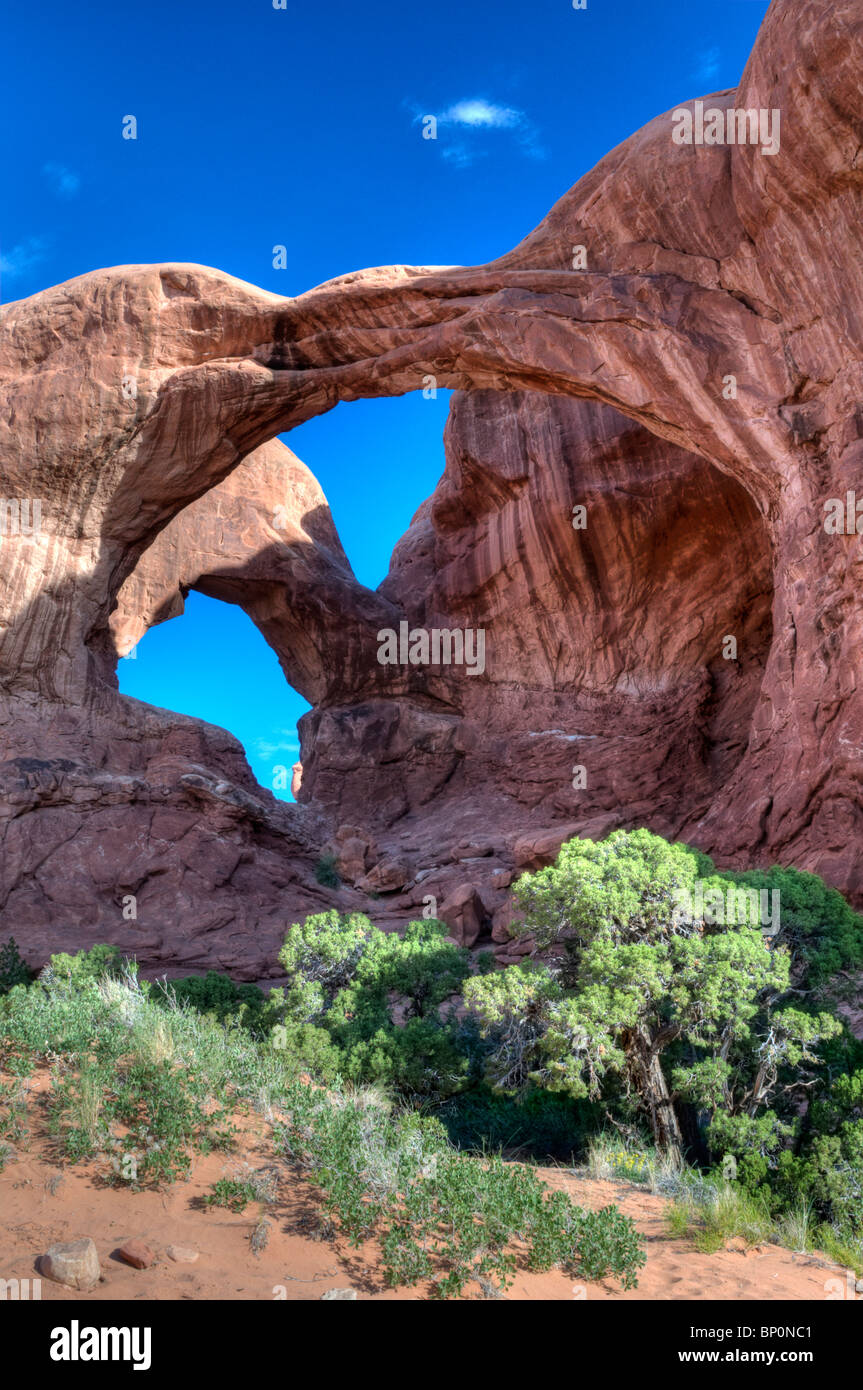 Double arch natural sandstone formation hi-res stock photography and ...