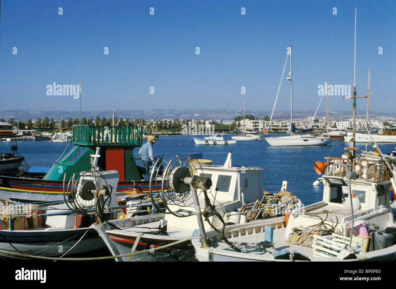 Cyprus, Paphos, harbour Stock Photo - Alamy