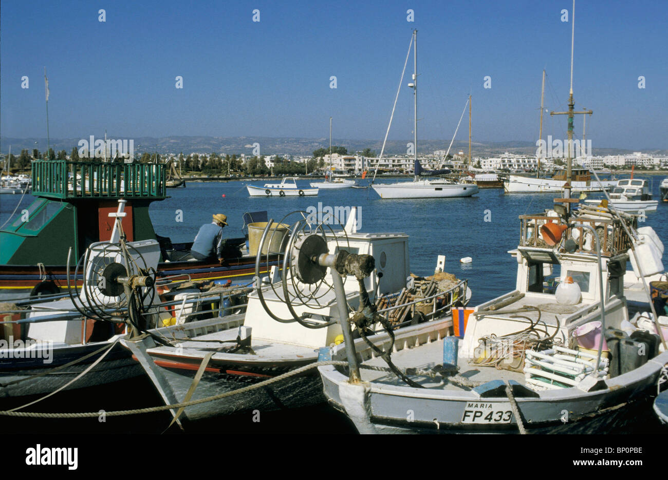 Cyprus, Paphos, harbour Stock Photo - Alamy